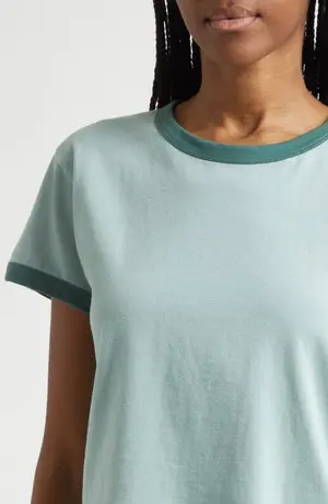 LESET Margo Ringer T-shirt - Eucalyptus/basil