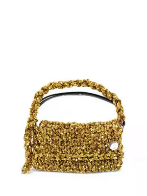 JIL SANDER Sequin-embellished Shoulder Bag