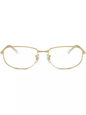 Ray-ban Oval-frame Glasses - Gold