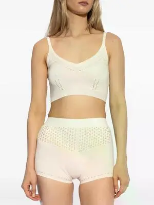 Max Mara Perforated High-waisted Shorts