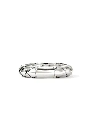 John Hardy Naga Sterling & Diamond Band Ring