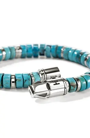John Hardy Heishi Beaded Bracelet - Silver