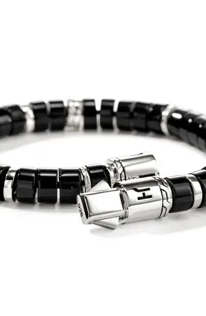 John Hardy Heishi Beaded Bracelet - Silver
