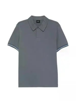 Paul Smith Striped-detail Polo Shirt - Blue
