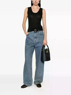 NACKIYE Ribbed Sheer Top