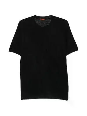 Barena Venezia V-neck Rib Knit T-shirt