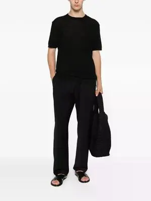 Barena Venezia V-neck Rib Knit T-shirt