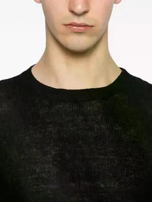 Barena Venezia V-neck Rib Knit T-shirt