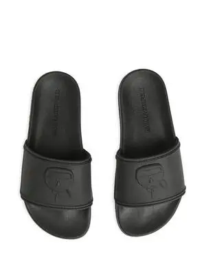 Karl Lagerfeld Kondo 2.0 Embossed Slides - Black