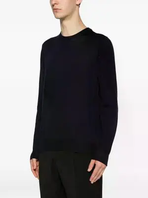 Tagliatore Crew Neck Knitted Top - Blue