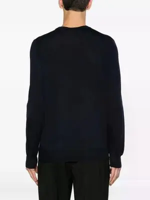 Tagliatore Crew Neck Knitted Top - Blue