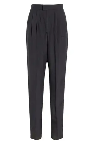 Saint Laurent Tailored Silk Straight Leg Pants