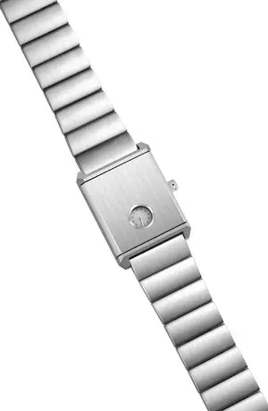 BREDA Pulse Locket Tank Bracelet Watch - Silver