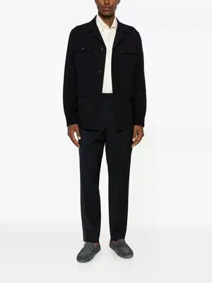 Tagliatore Flap-pocket Jacket - Blue