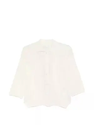 Peserico Ribbed-knit Cardigan - Neutrals
