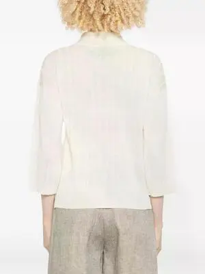 Peserico Ribbed-knit Cardigan - Neutrals