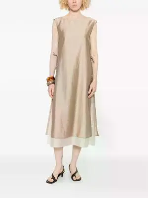 Peserico Sleeveless Midi Dress - Neutrals