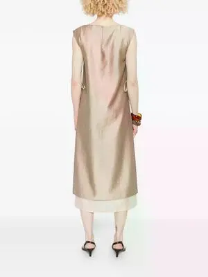 Peserico Sleeveless Midi Dress - Neutrals