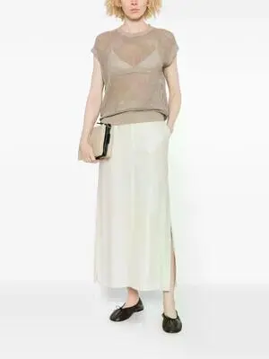 Peserico Open-knit Sleeveless Top
