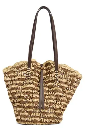 Sam Edelman Laylah Raffia Tote - Natural