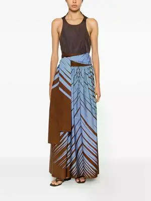 CO.GO Abstract-print Maxi Skirt