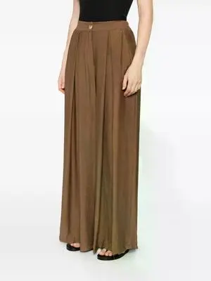Dixie Pleated Wide-leg Trousers