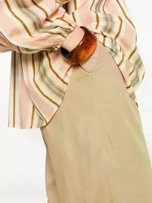 Dixie Pleated Wide-leg Trousers - Neutrals
