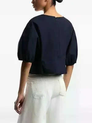 Emporio Armani Puff-sleeve Blouse - Blue
