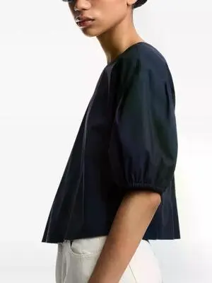 Emporio Armani Puff-sleeve Blouse - Blue