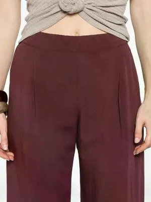 Dixie Pleated Wide-leg Trousers - Purple