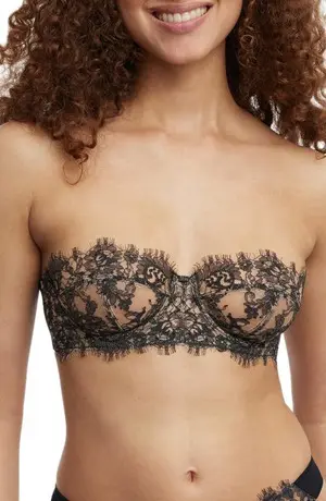 SKARLETT BLUE Entice Strapless Multi-way Underwire Bra - Black/nylon