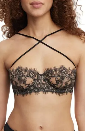 SKARLETT BLUE Entice Strapless Multi-way Underwire Bra - Black/nylon