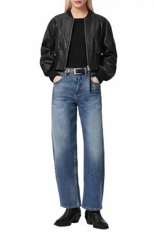 ALLSAINTS Suri Leather Bomber Jacket