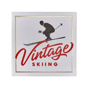 GRAPHIC IMAGE Vintage Skiing Nostalgic Images From The Golden Age Of Skiing Leather Edition - Cloud
