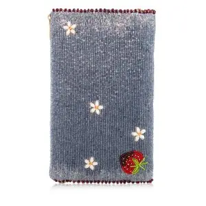 MARY FRANCES ACCESSORIES Strawberry Jam Crossbody Phone Bag