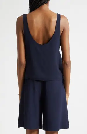 LESET Ari Scoop Crop Tank - Midnight
