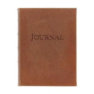 GRAPHIC IMAGE 9" Leather Hardcover Journal - Cognac
