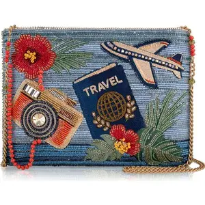MARY FRANCES ACCESSORIES Where To Next? Crossbody Handbag - Blue