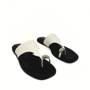 AMIE RAFA Cece Thong Sandals - Bone