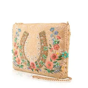 MARY FRANCES ACCESSORIES Iron Luck Mini Handbag