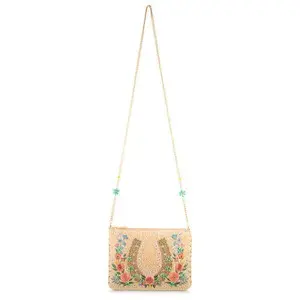 MARY FRANCES ACCESSORIES Iron Luck Mini Handbag