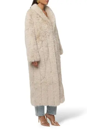 JLUXLABEL Manhattan Faux Fur Overcoat