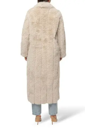 JLUXLABEL Manhattan Faux Fur Overcoat