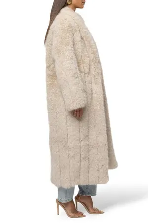 JLUXLABEL Manhattan Faux Fur Overcoat