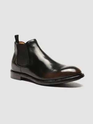 Officine Creative Temple 008 Leather Chelsea Boots
