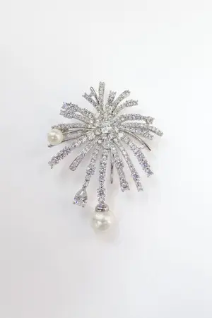 CLASSICHARMS Pavé Firework Brooch Pendant