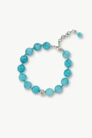 CLASSICHARMS Gia Amazonite Beaded Bracelet - Blue