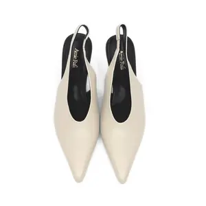 AMIE RAFA Alix Slingback Pumps - Bone