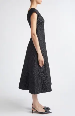 EMILIA WICKSTEAD Pesca Embossed Cloqué Cocktail Dress