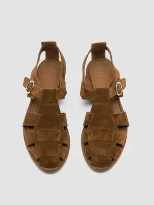 Officine Creative Lexikon 536 Woven Sandals - Light Brown